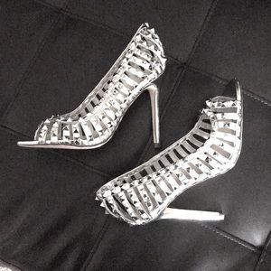 Vigo Fiore | Shoes | Nwb Vigo Fiore Silver Heels Size 75 And 8 | Poshmark